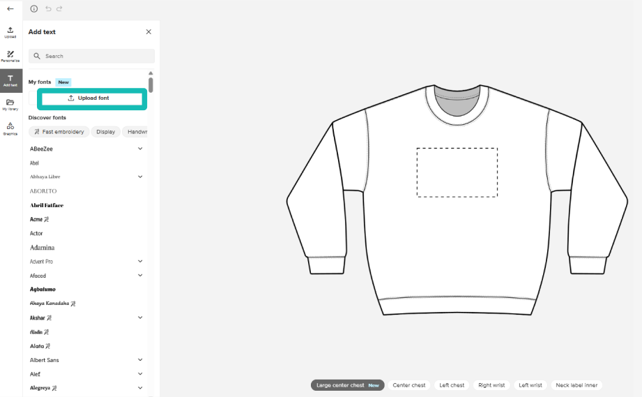 How do I upload custom fonts in the Design Maker? – Printful