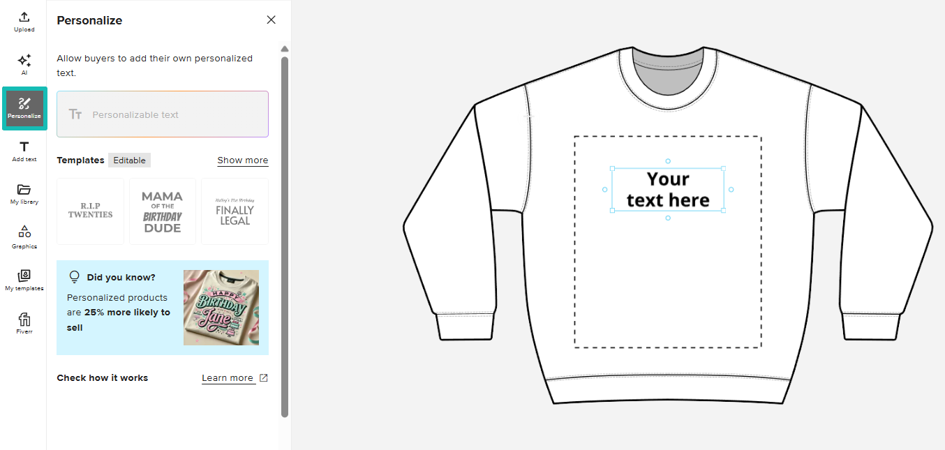 How do I set up product personalization? – Printful