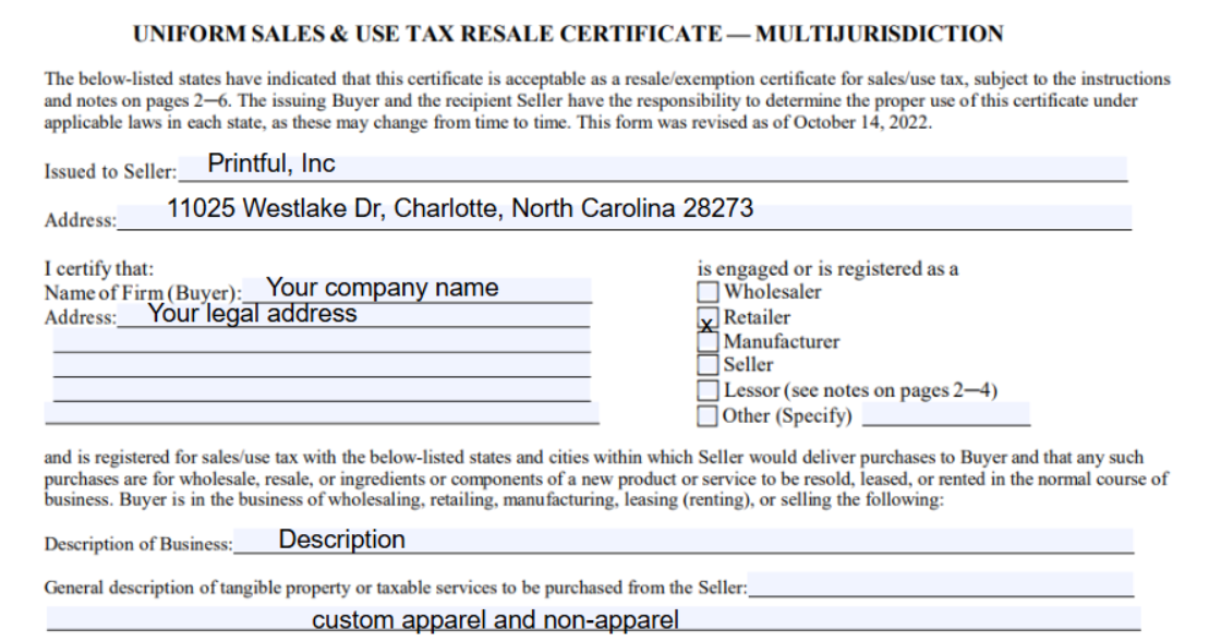How do I use the MTC (multijurisdiction) form for sales tax exemption ...